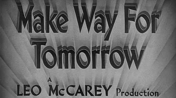 Make Way for Tomorrow (1937) — Art of the Title