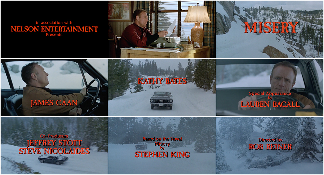 Misery (1990) — Art of the Title