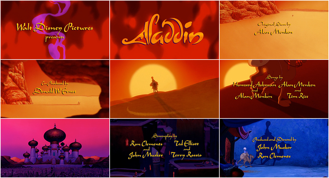 Aladdin (1992) — Art of the Title