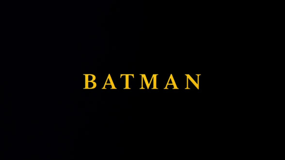 Batman (1989) — Art of the Title